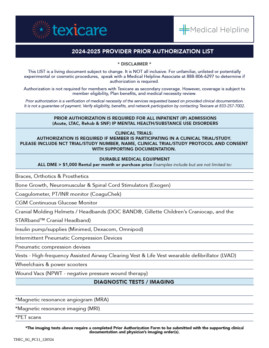 Providers | Texicare